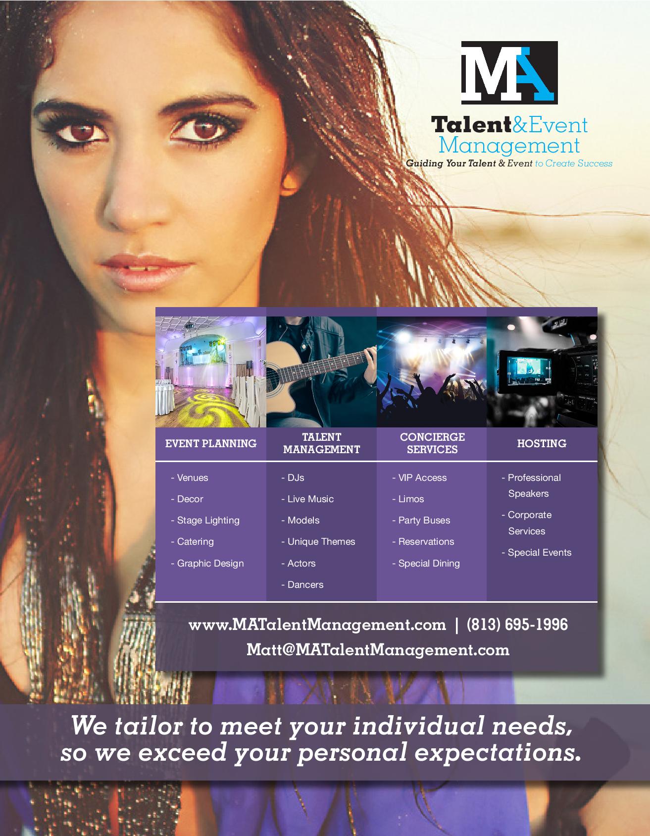 MA TALENT & EVENT MANAGEMENT-Providing the Best in Entertainment ...